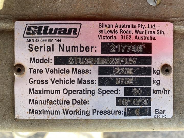 2019 SILVAN 3500L SCRAM 2 ROW TURBOWRAP for sale