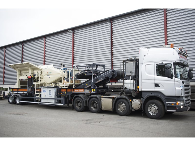 METSO NW106 RAPID PORTABLE JAW CRUSHER for sale