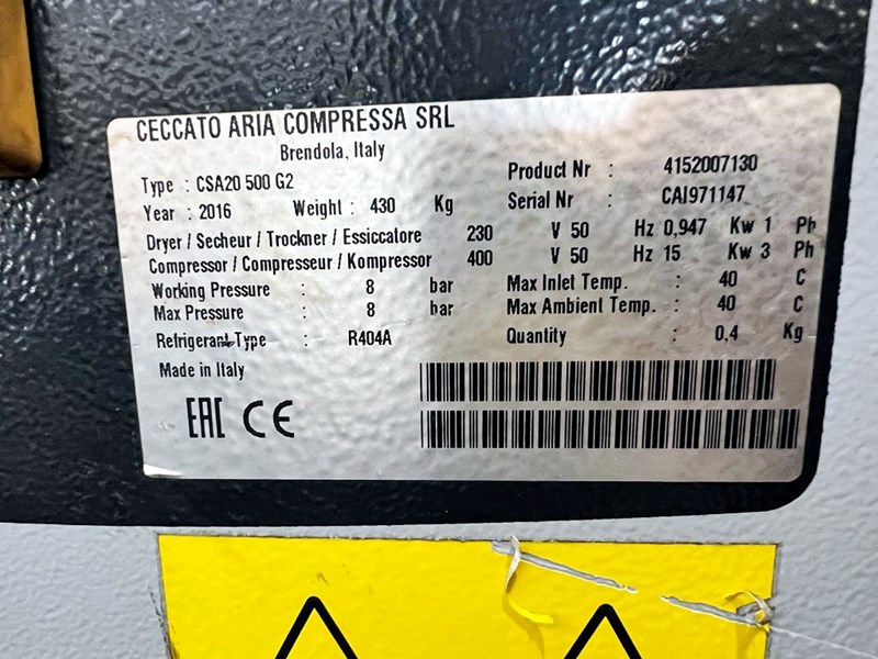 2016 CECCATO CSA20 CSA20 500 G2 for sale