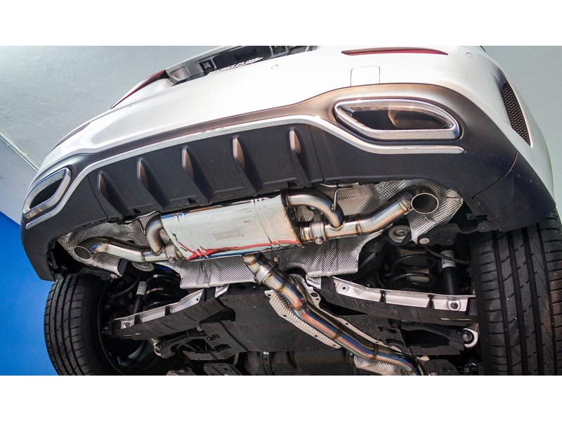 EURO EMPIRE AUTO CUSTOM TITANIUM CATBACK VALVED EXHAUST FOR MERCEDES ...