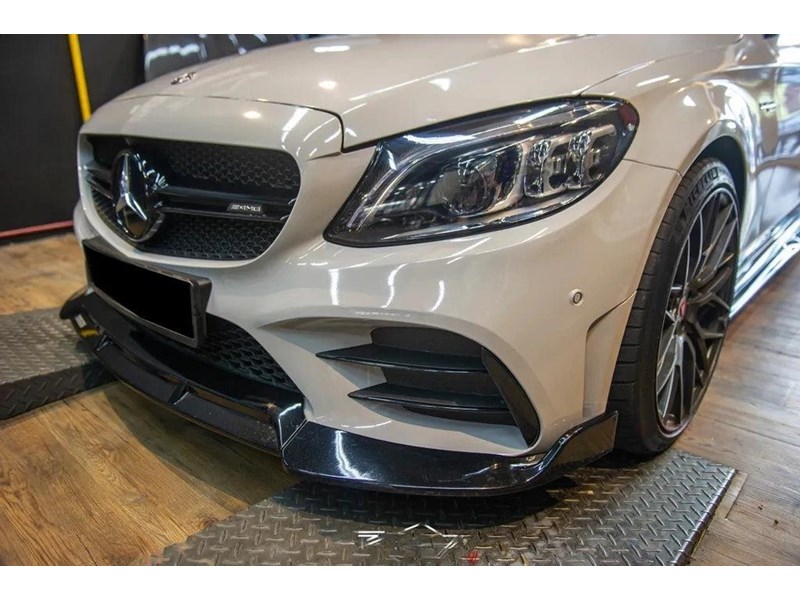 EURO EMPIRE AUTO MERCEDES BRABUS STYLE FRONT SPLITTER/LIP FOR C CLASS ...
