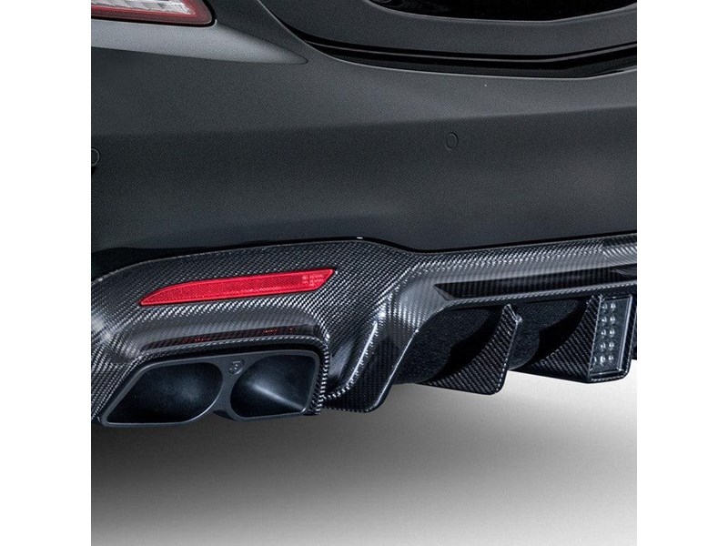 EURO EMPIRE AUTO MERCEDES CARBON FIBER BRABUS STYLE REAR DIFFUSER FOR ...