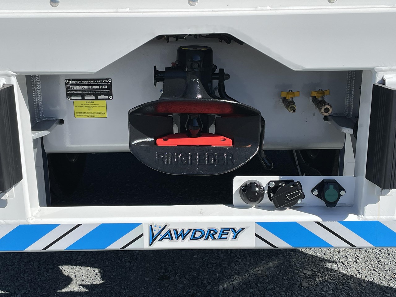 2022 VAWDREY 34 PALLET DROP DECK CURTAINSIDER B DOUBLE for sale