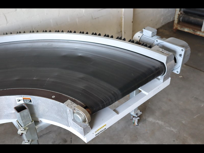 TRANSNORM TS1500 CURVED 90 DEGREE CORNER MOTORISED CONVEYOR for sale