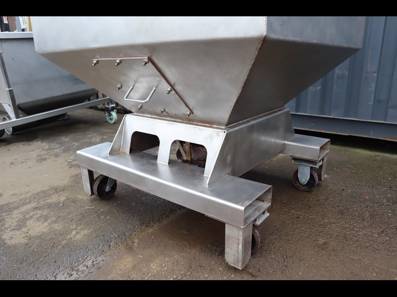 STAINLESS STEEL BULKER BAG UNLOADER HOPPER 1800L for sale