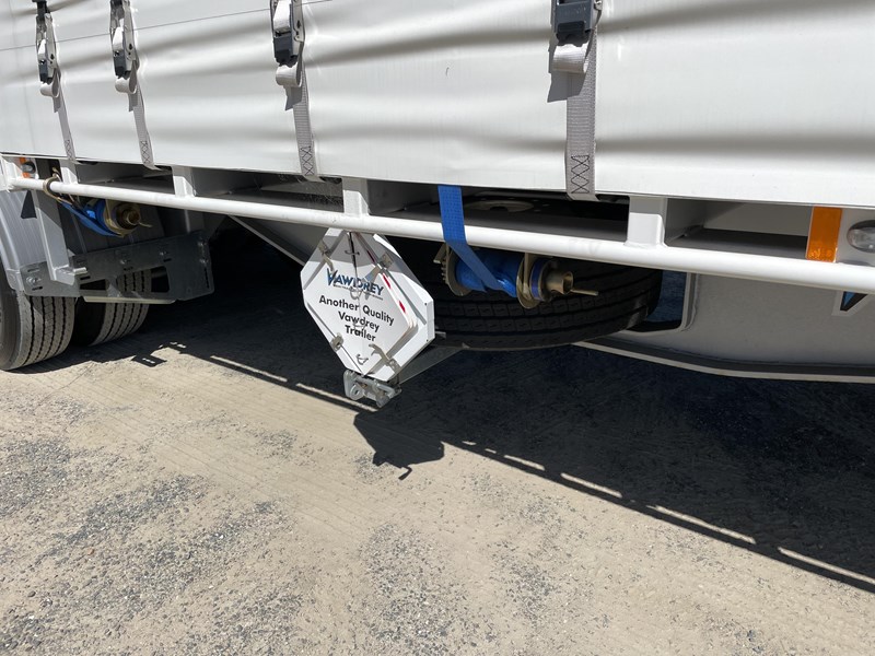 2021 VAWDREY 34 PALLET DROP DECK CURTAINSIDER B DOUBLE for sale