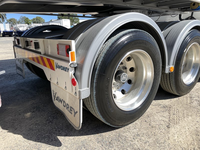 2021 VAWDREY 34 PALLET DROP DECK CURTAINSIDER B DOUBLE for sale