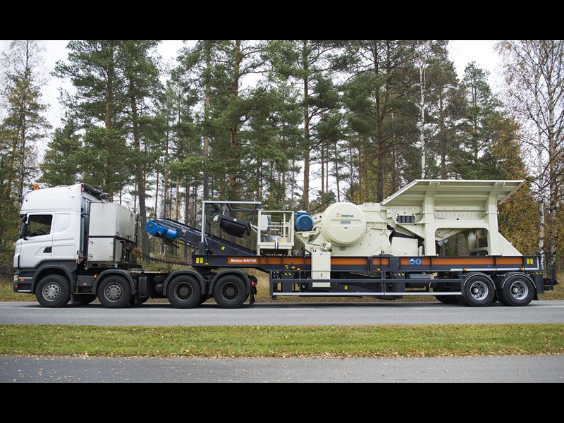 METSO NW106 RAPID PORTABLE JAW CRUSHER for sale