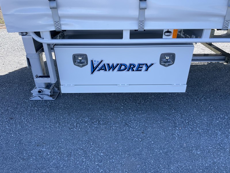 2022 VAWDREY 34 PALLET DROP DECK CURTAINSIDER B DOUBLE for sale