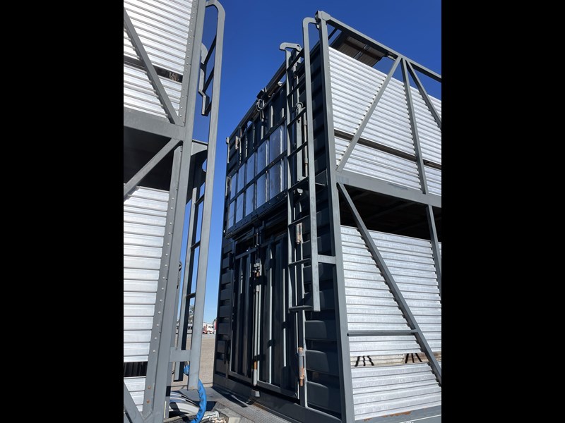 2010 BYRNE B DOUBLE DOUBLE STOCK CRATE TRAILERS for sale