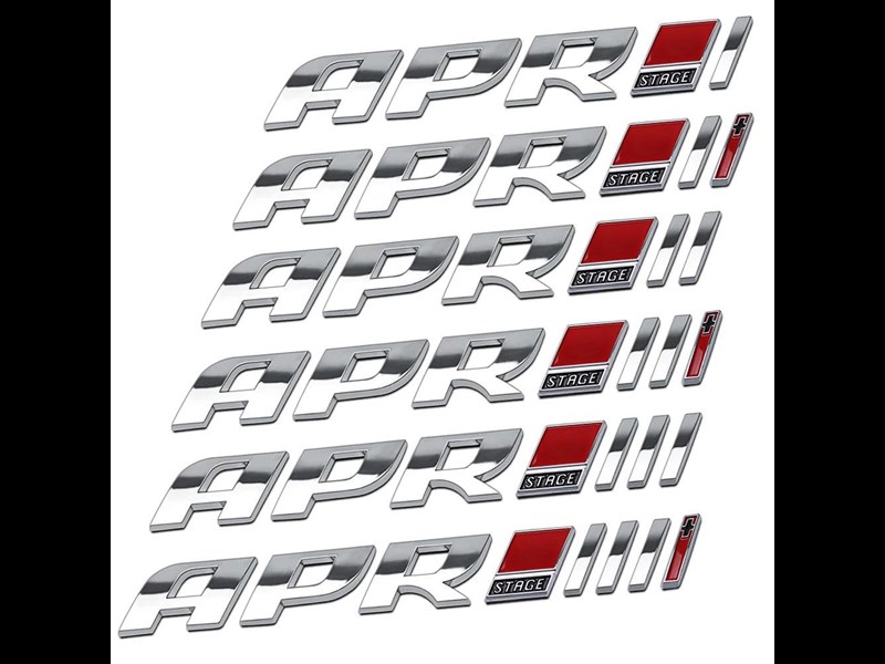 EURO EMPIRE AUTO APR STAGE 1 & 2 & 3 REAR BADGES FOR AUDI & VOLKSWAGEN ...